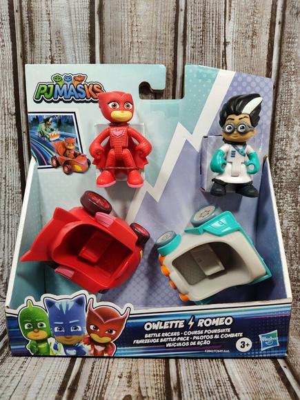Hasbro | Toys | Pj Masks Owlette Vs Romeo Battle Racers Vehicle Action ...